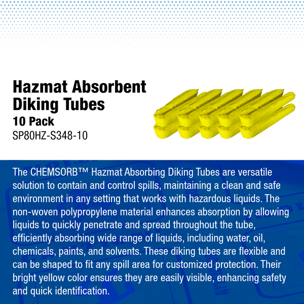 Hazmat Absorbent Diking Tubes – CHEMSORB™